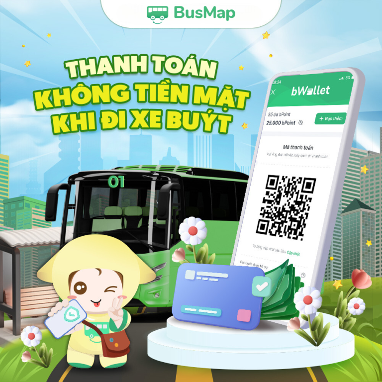 HƯỚNG DẪN THANH TOÁN VÉ XE BUÝT BẰNG QR CODE